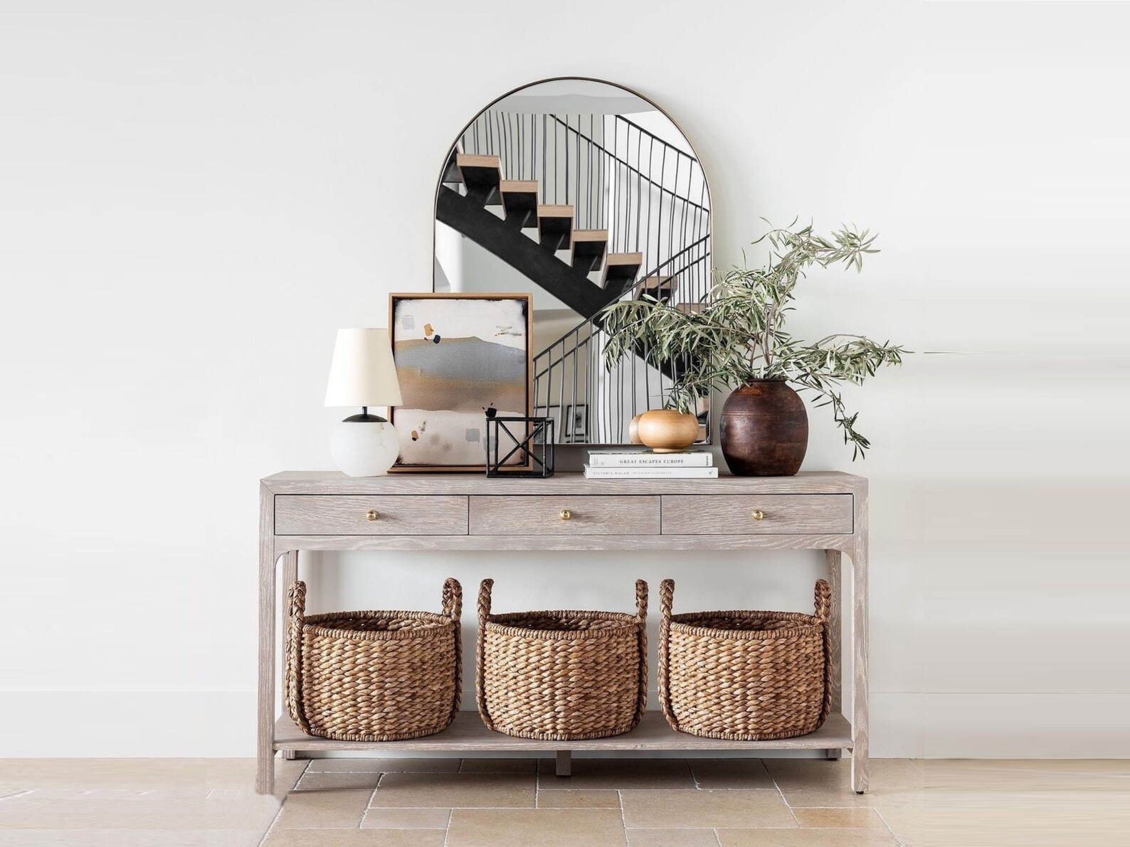 DIY Console Table With Drawers & Storage Shelf – Digital Woodworking ...