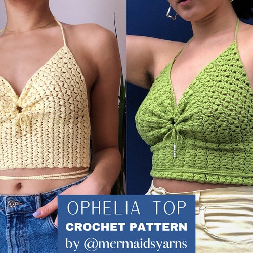 Crochet Crop Top Pattern Zinnia Crochet Crop Top Pattern Etsy