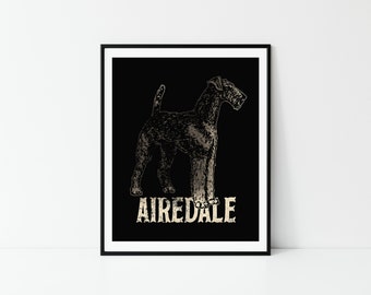 Airedale Poster - Etsy