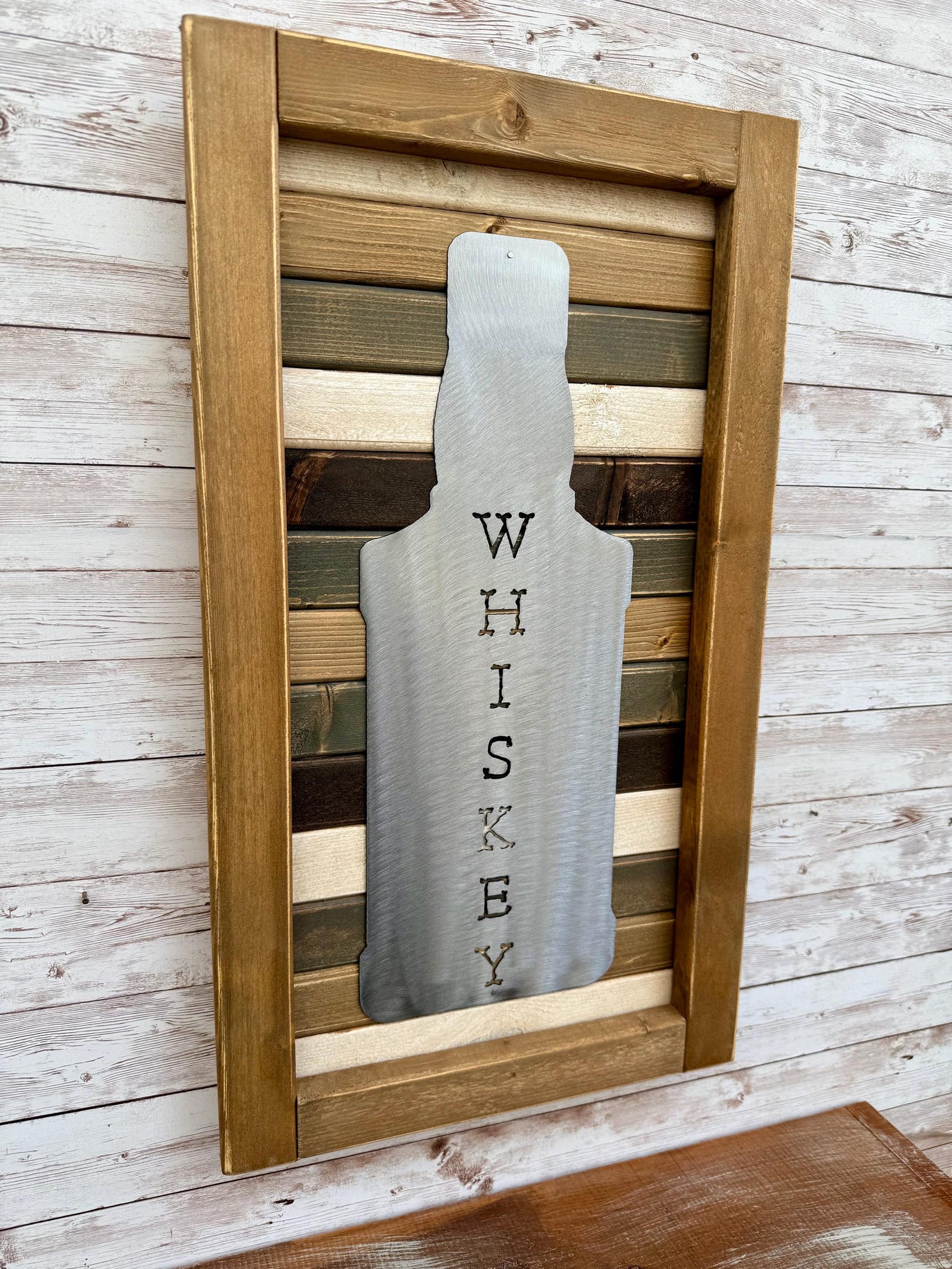 Bourbon or Whiskey Bottle Sign / Bar / Mancave / Wall Decor / Farmhouse ...