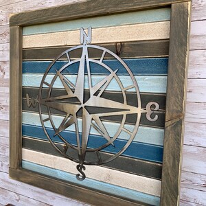 Compass Sign / Wood and Metal / Lake / Boating / Nautical / Cabin ...