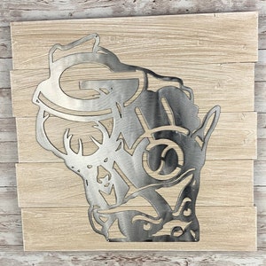 Wisconsin Sports Sign / WI / Bucky Badger / Green Bay Packers / Bucks ...