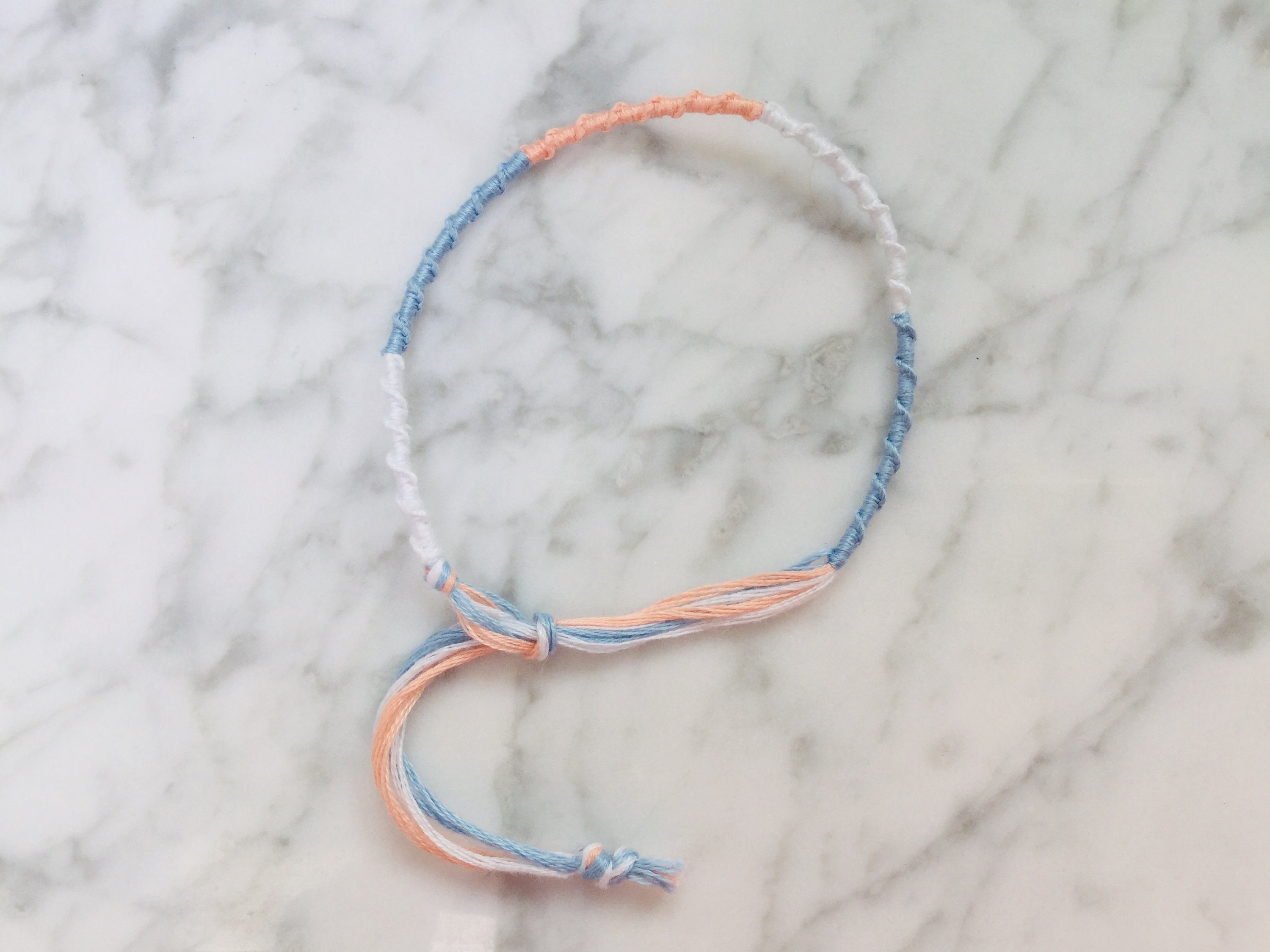 Adjustable Customizable String Bracelet Set of 3 FREE - Etsy