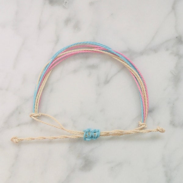Pink Blue Bracelet - Etsy