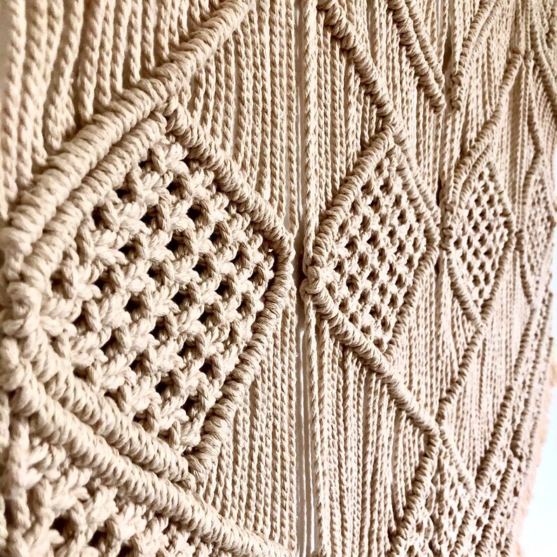 Geometric Macrame Wall Hanging - Etsy
