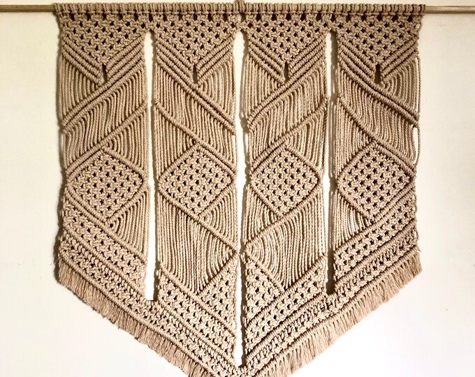 Geometric Macrame Wall Hanging - Etsy