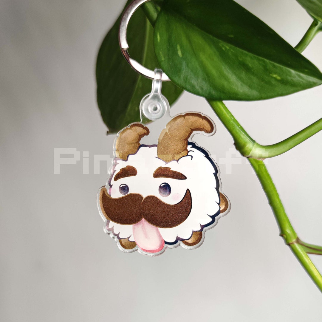 Poro Braum Keychain League of Legends LOL Cute Moustache - Etsy