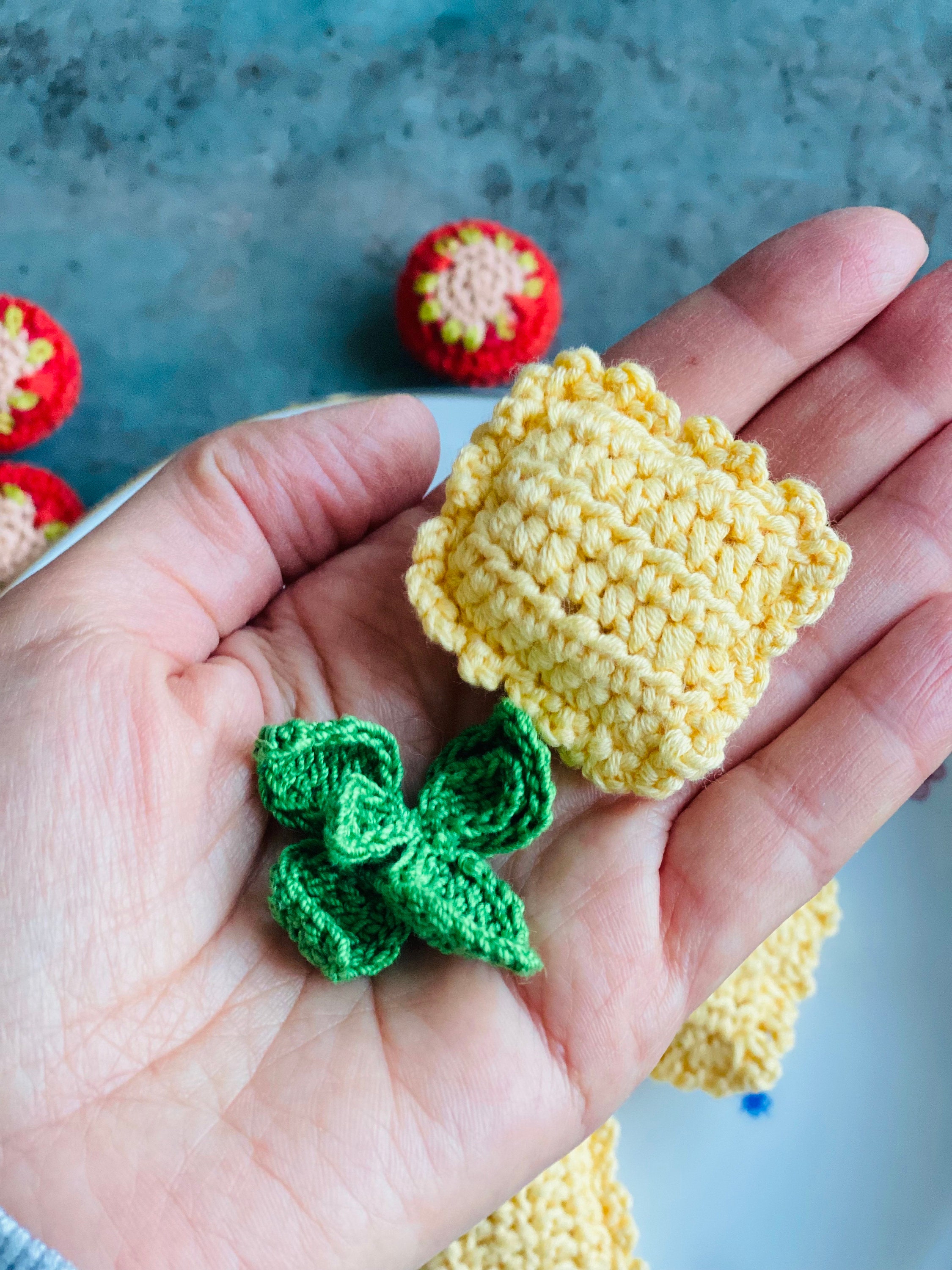 Crochet Italian Ravioli With Basil, Dinner Set for Cooking Fun ...