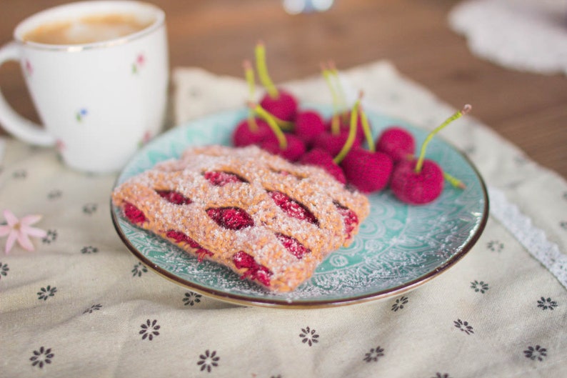 Crochet Puff Pastry With Jam, Soft Knitted Toy - Etsy