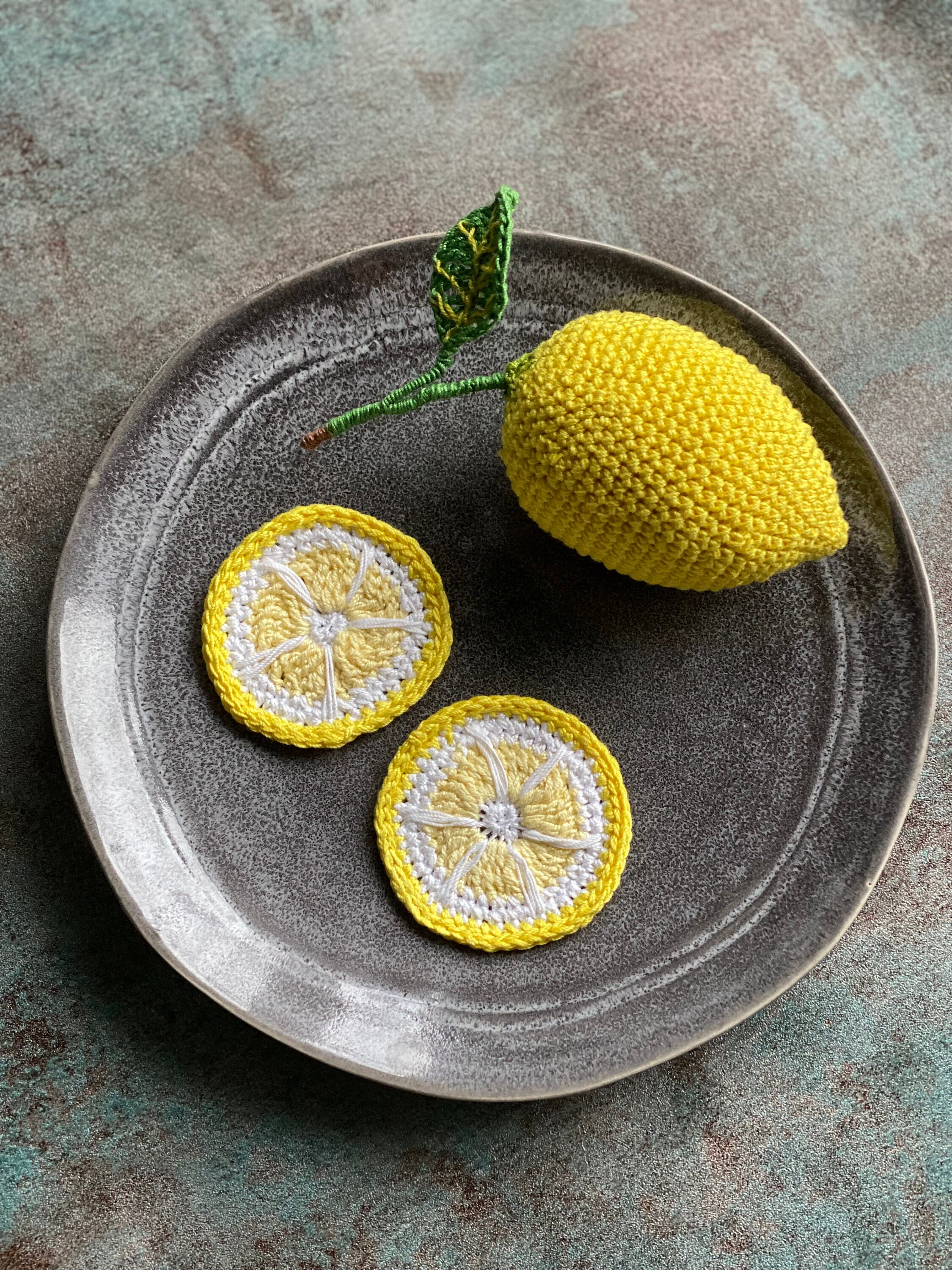 Crochet Lemon Slice for Kids Kitchen Accessories Cooking Fun - Etsy