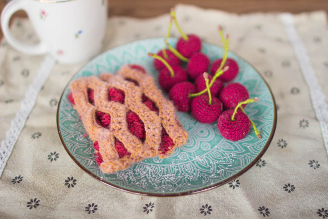 Crochet Puff Pastry With Jam for Kids Kitchen Crochet Baby - Etsy