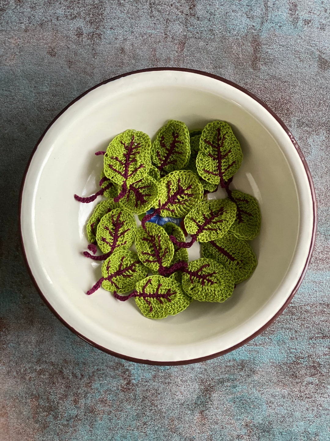 Crochet Food - Beetroot Leaf, Crochet Breakfast, Cooking Fun ...