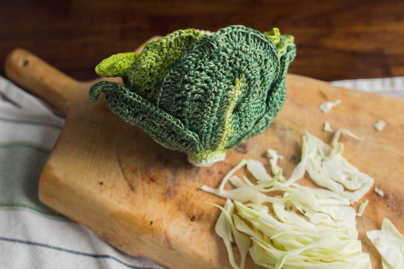 Baby Crochet Cabbage for Cooking Fun Handmade Vegetables - Etsy