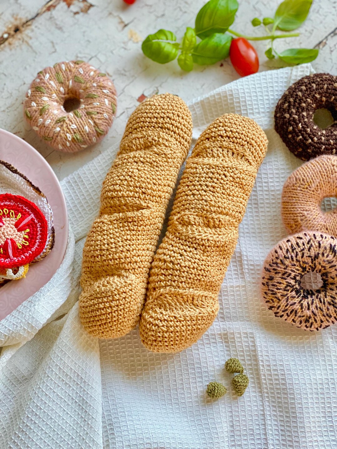 Adorable Crochet Baguette - Handmade Decoration, A Gift for Baking ...