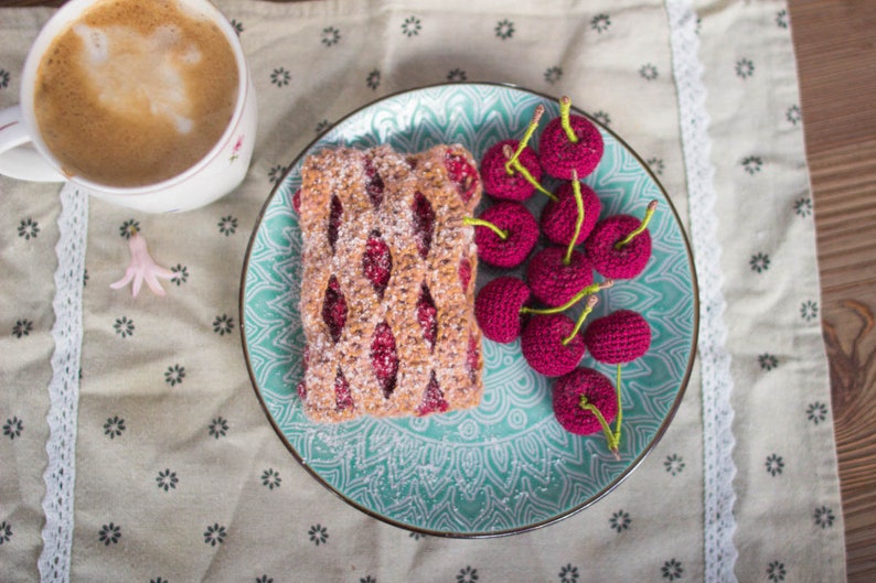 Crochet Puff Pastry With Jam, Soft Knitted Toy - Etsy