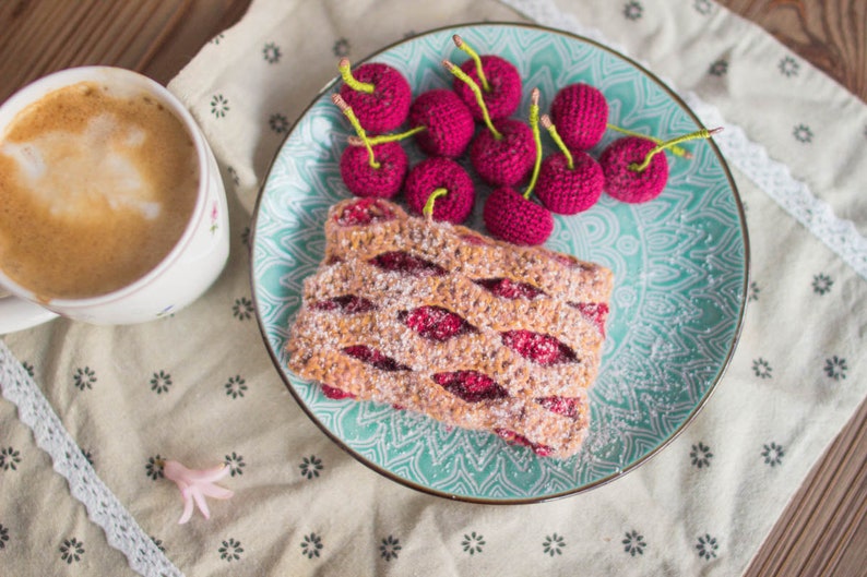 Crochet Puff Pastry With Jam, Soft Knitted Toy - Etsy