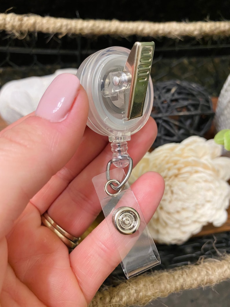 Reusable/interchangeable Alligator Clip Retractable Badge Reel (badge ...