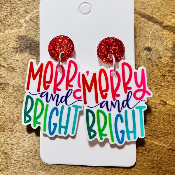 Merry and Bright Earrings - Etsy