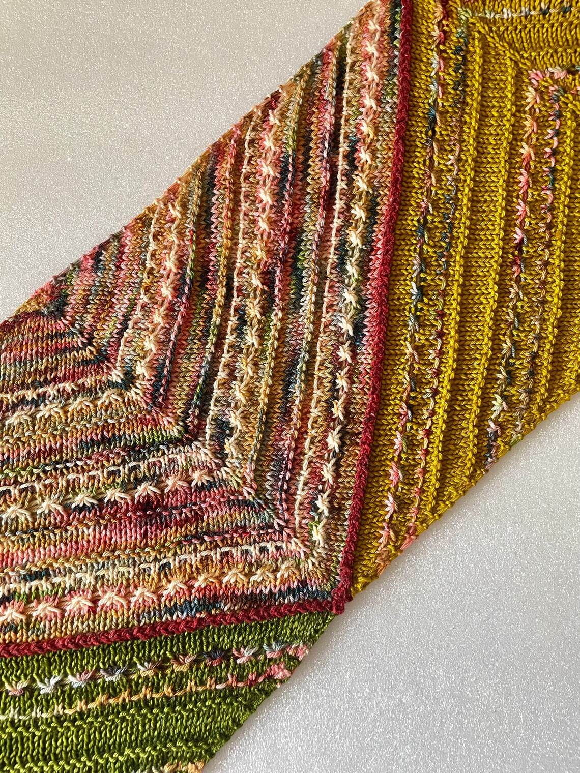 Knitting Pattern: Prairie Girl Patchwork Scarf - Etsy
