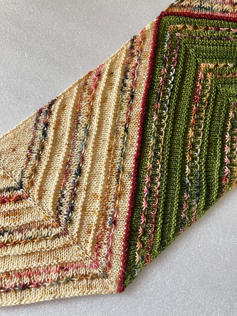 Knitting Pattern: Prairie Girl Patchwork Scarf - Etsy