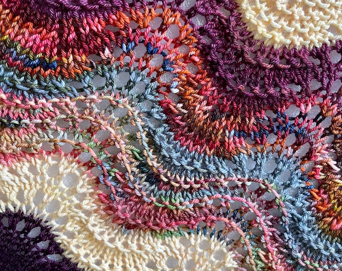 Knitting Pattern: Prairie Girl Patchwork Scarf - Etsy Canada