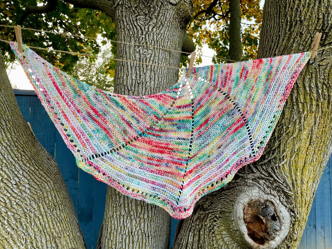 Knitting Pattern: Spiral Crescent Shawl Collection - Etsy