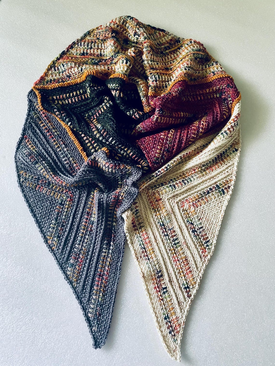 Crochet Pattern: Prairie Girl Patchwork Scarf - Etsy