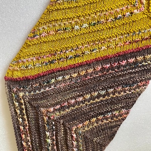 Knitting Pattern: Prairie Girl Patchwork Scarf - Etsy