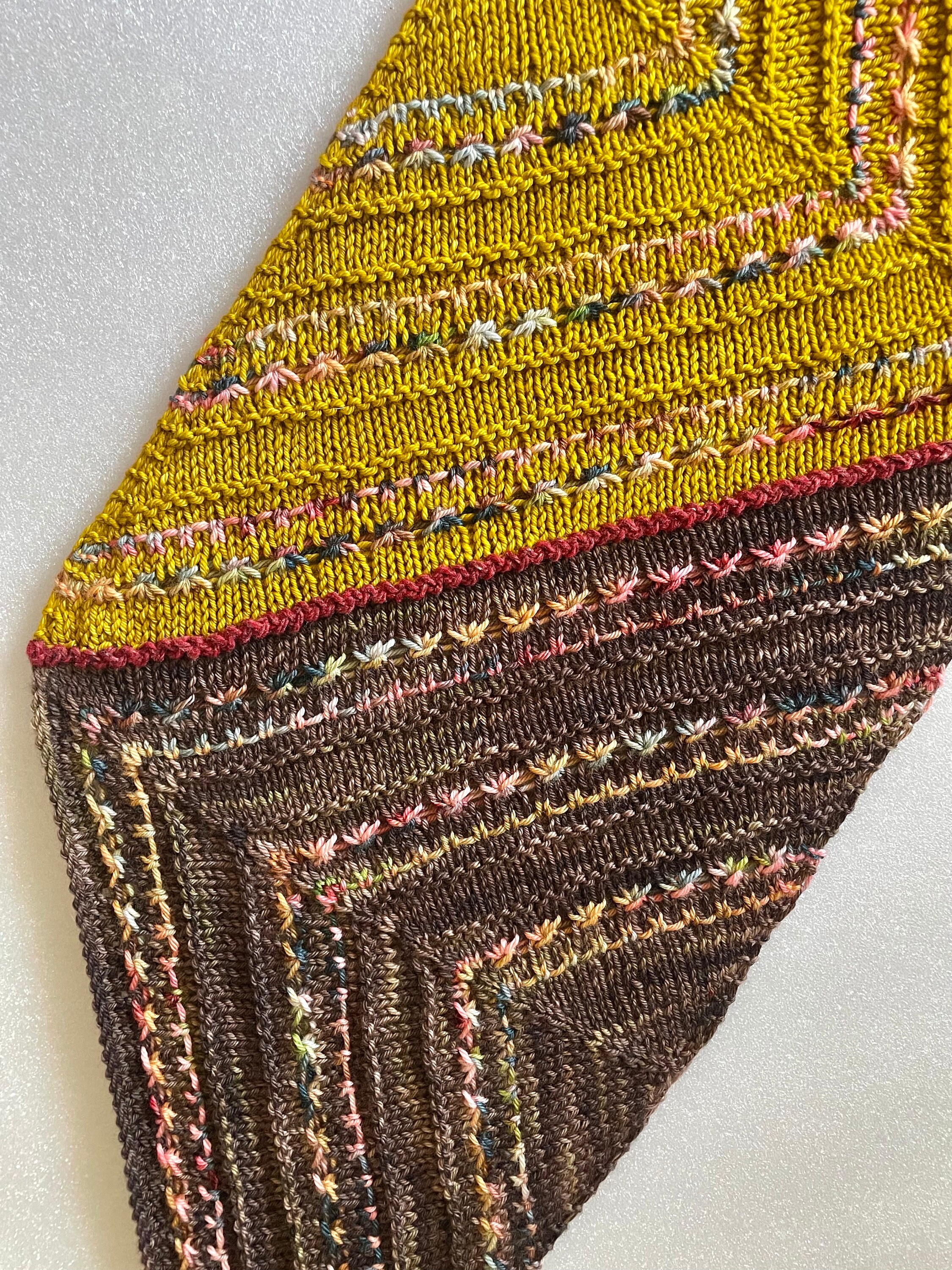 Knitting Pattern: Prairie Girl Patchwork Scarf - Etsy