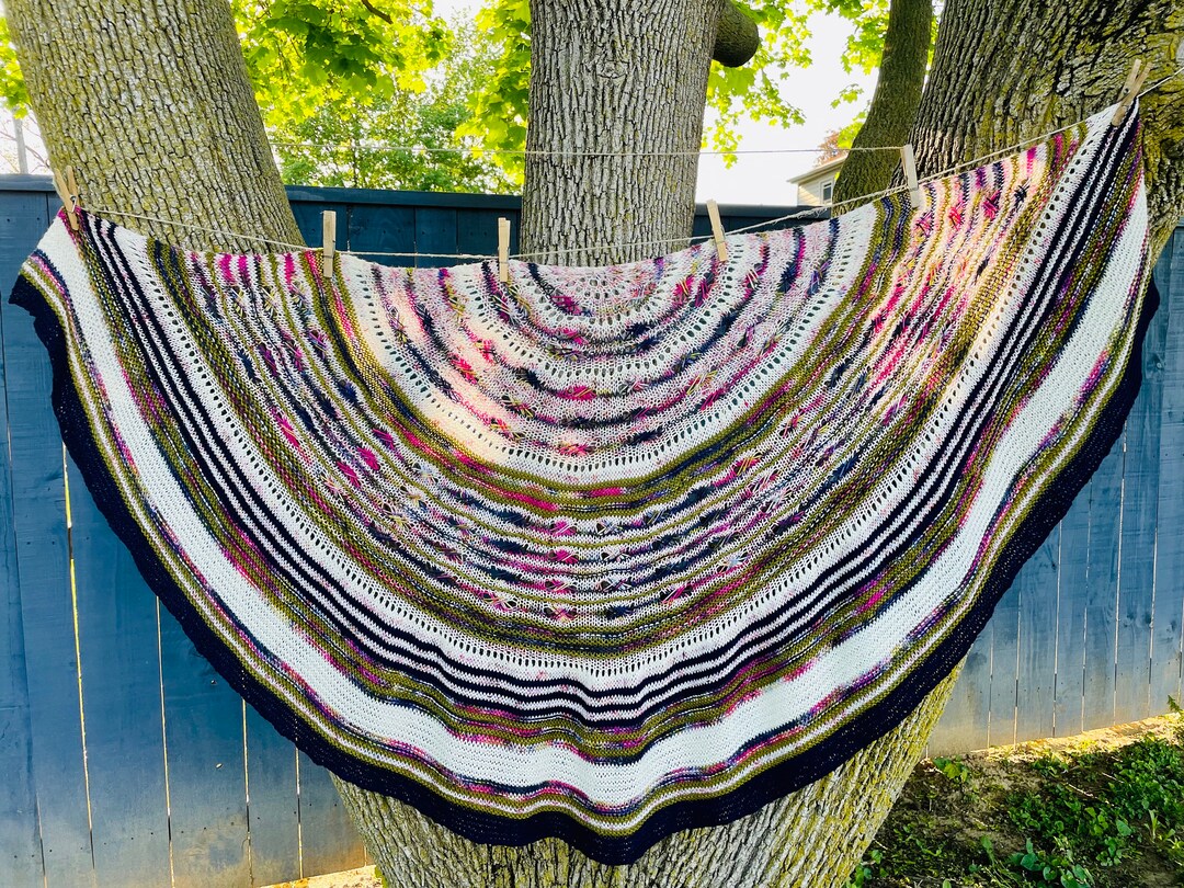 Knitting Pattern: Spring Has Hatched Half-pi Shawl - Etsy