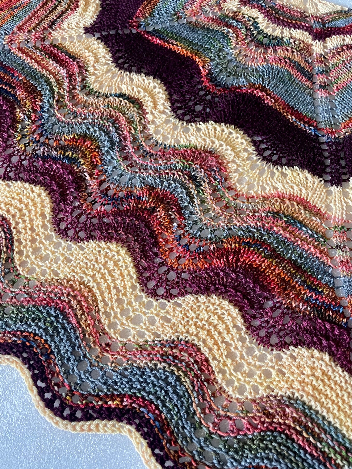 Knitting Pattern: Old Shale Shawl-variations on a Theme - Etsy