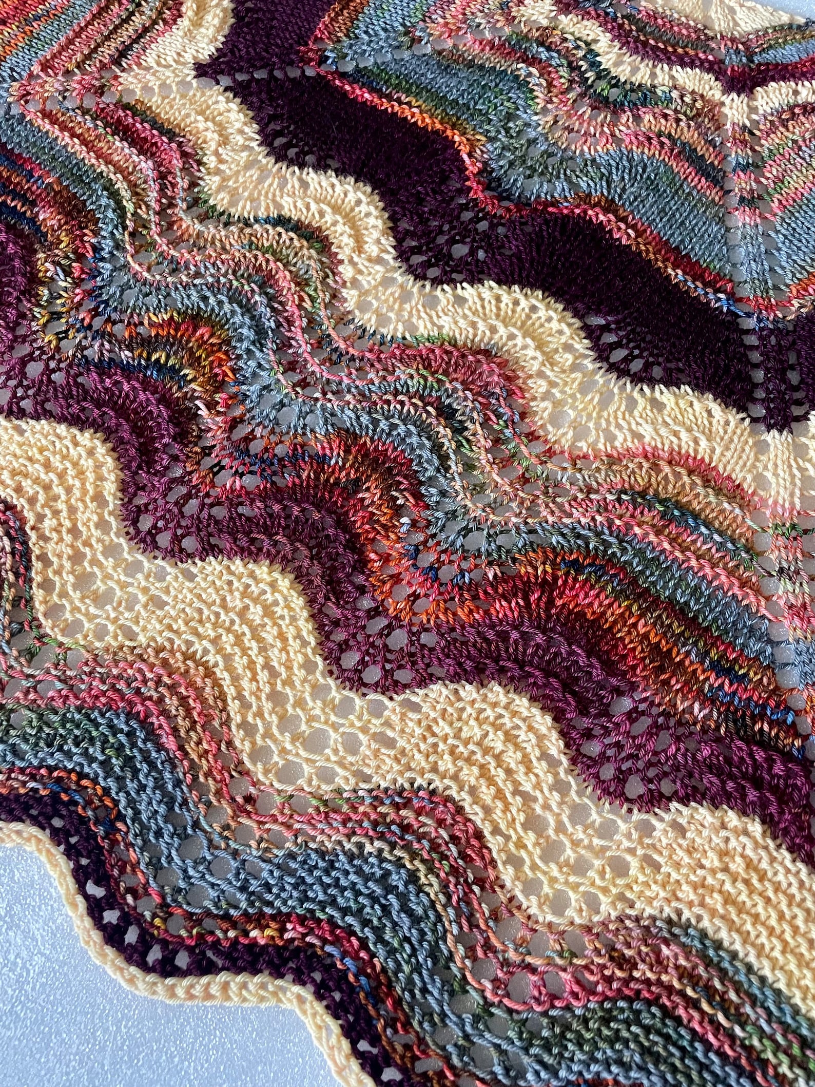 Knitting Pattern: Old Shale Shawl-variations on a Theme - Etsy