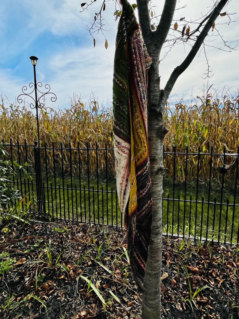 Knitting Pattern: Prairie Girl Patchwork Scarf - Etsy