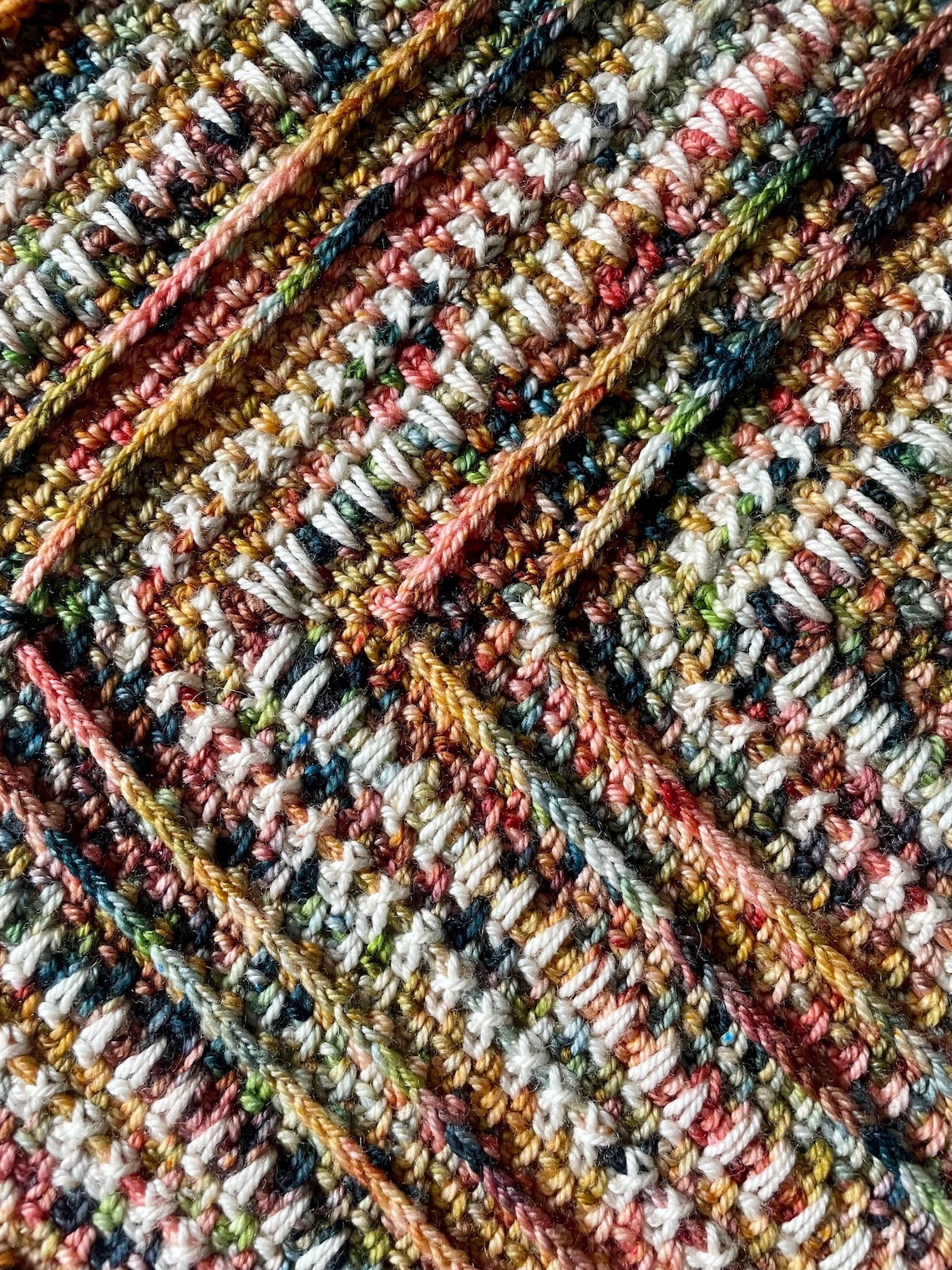 Crochet Pattern: Prairie Girl Patchwork Scarf - Etsy