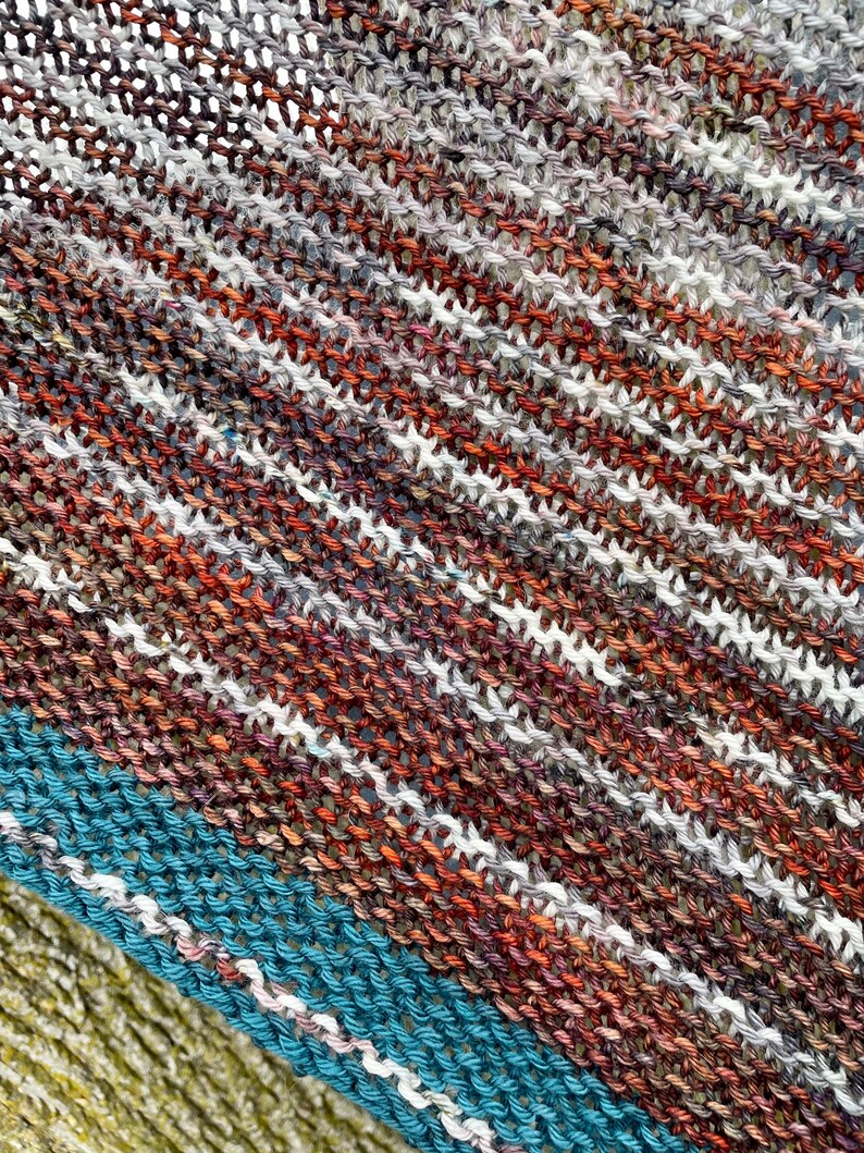 Knitting Pattern: Fade Triangle Shawl - Etsy