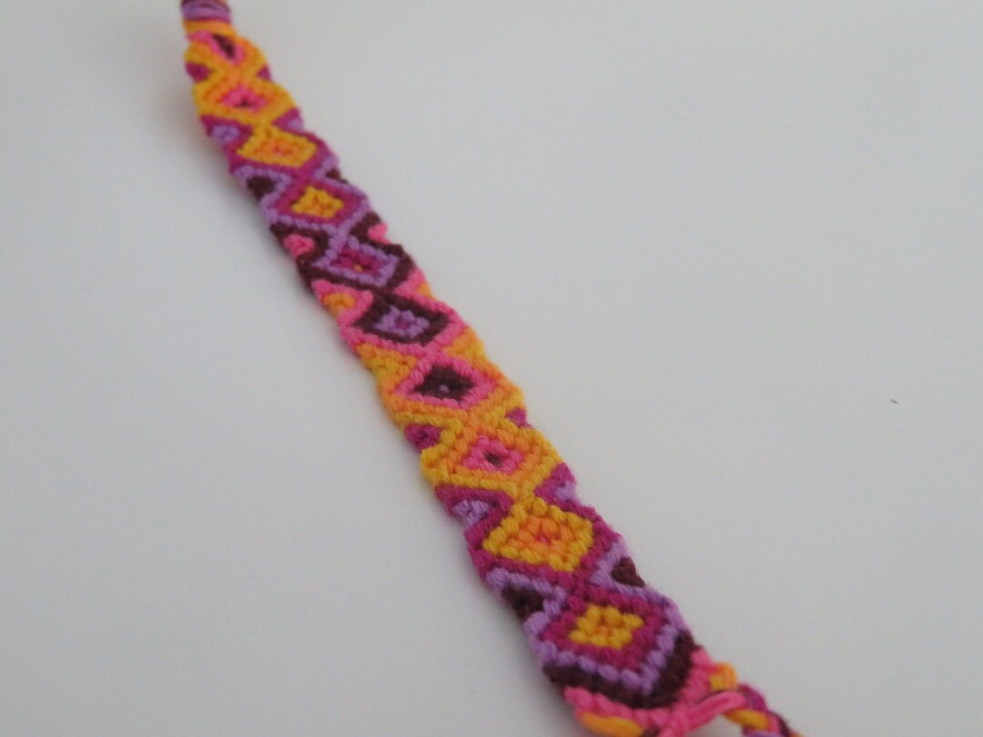 Arrowhead Friendship Bracelet (purple Sunset) - Etsy