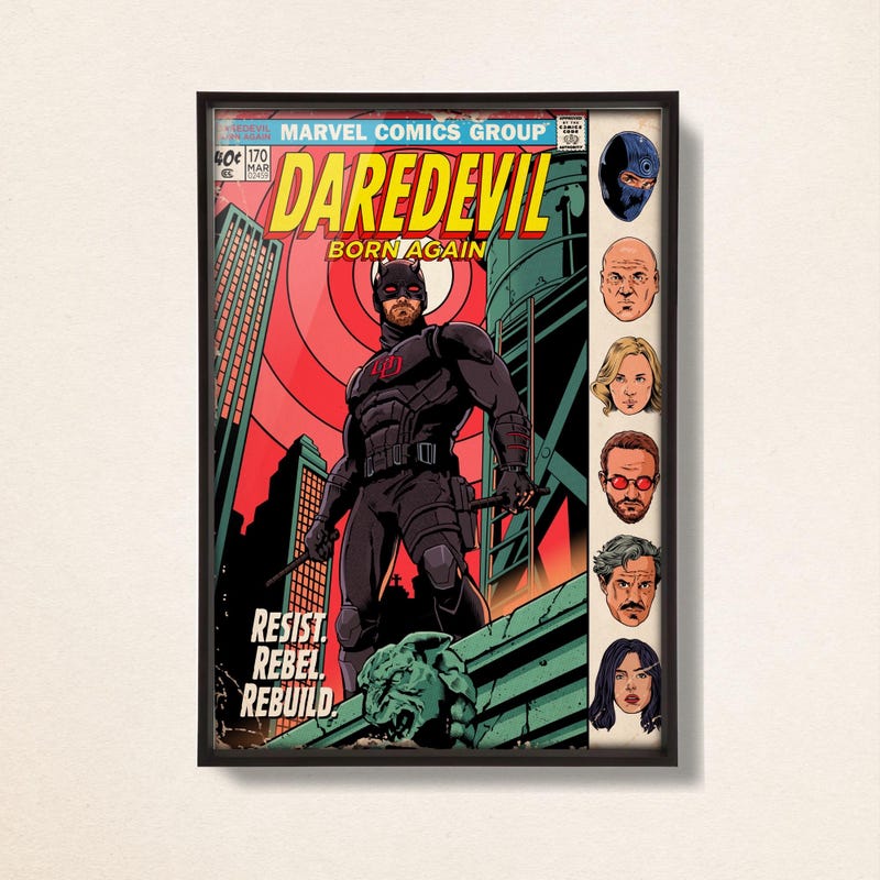 Daredevil Comic Posters - Etsy UK