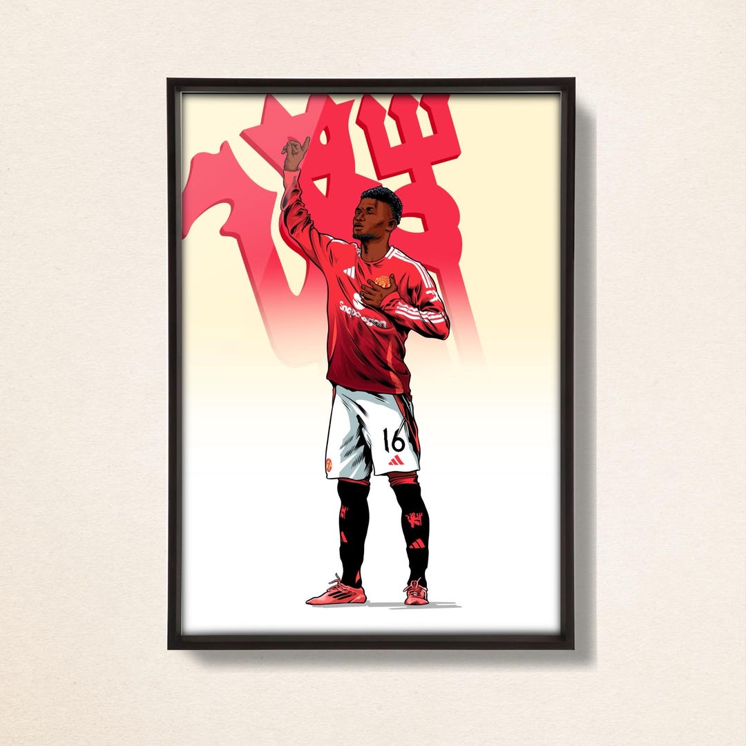 Amad Diallo Manchester United Art Print - Etsy