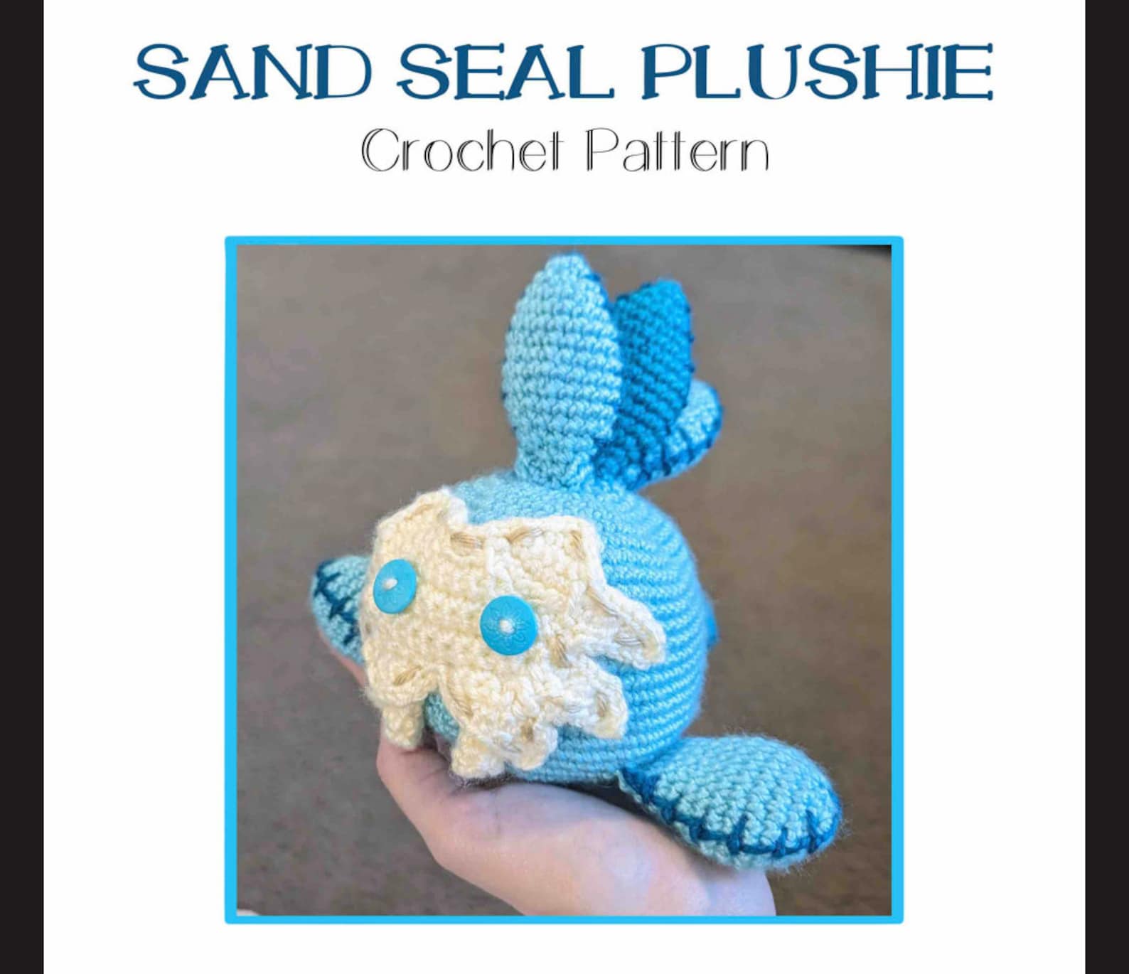 Sand Seal Plushie Crochet Pattern PDF, Video Game Amigurumi Character ...