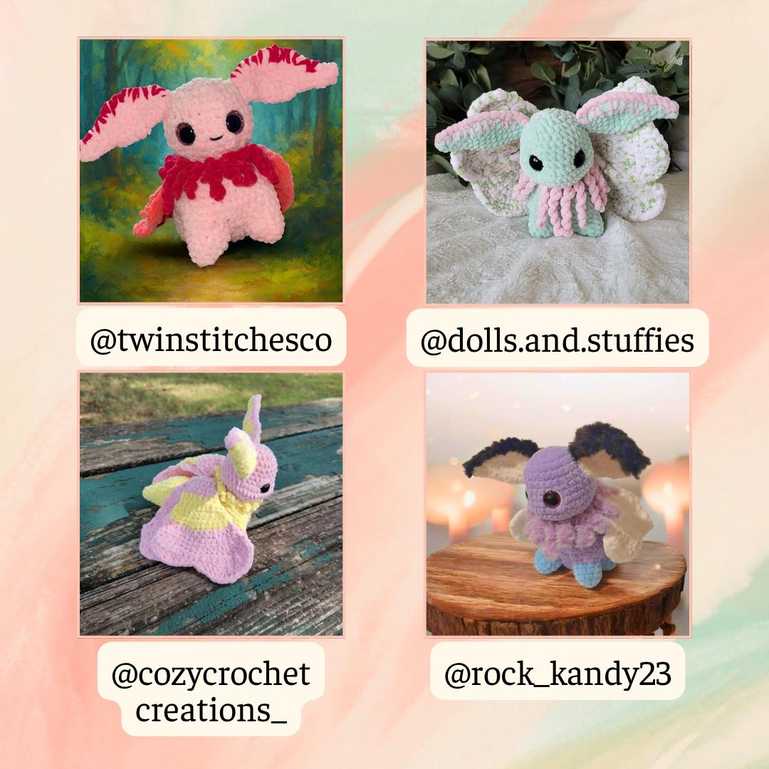 Motthew the Poodle Moth Crochet Pattern PDF, Digital Download, Plush ...