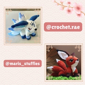 Mimi the Gumiho Crochet Pattern, Nine Tailed Fox Amigurumi, Kitsune Plushie, Huli Jing, PDF ...
