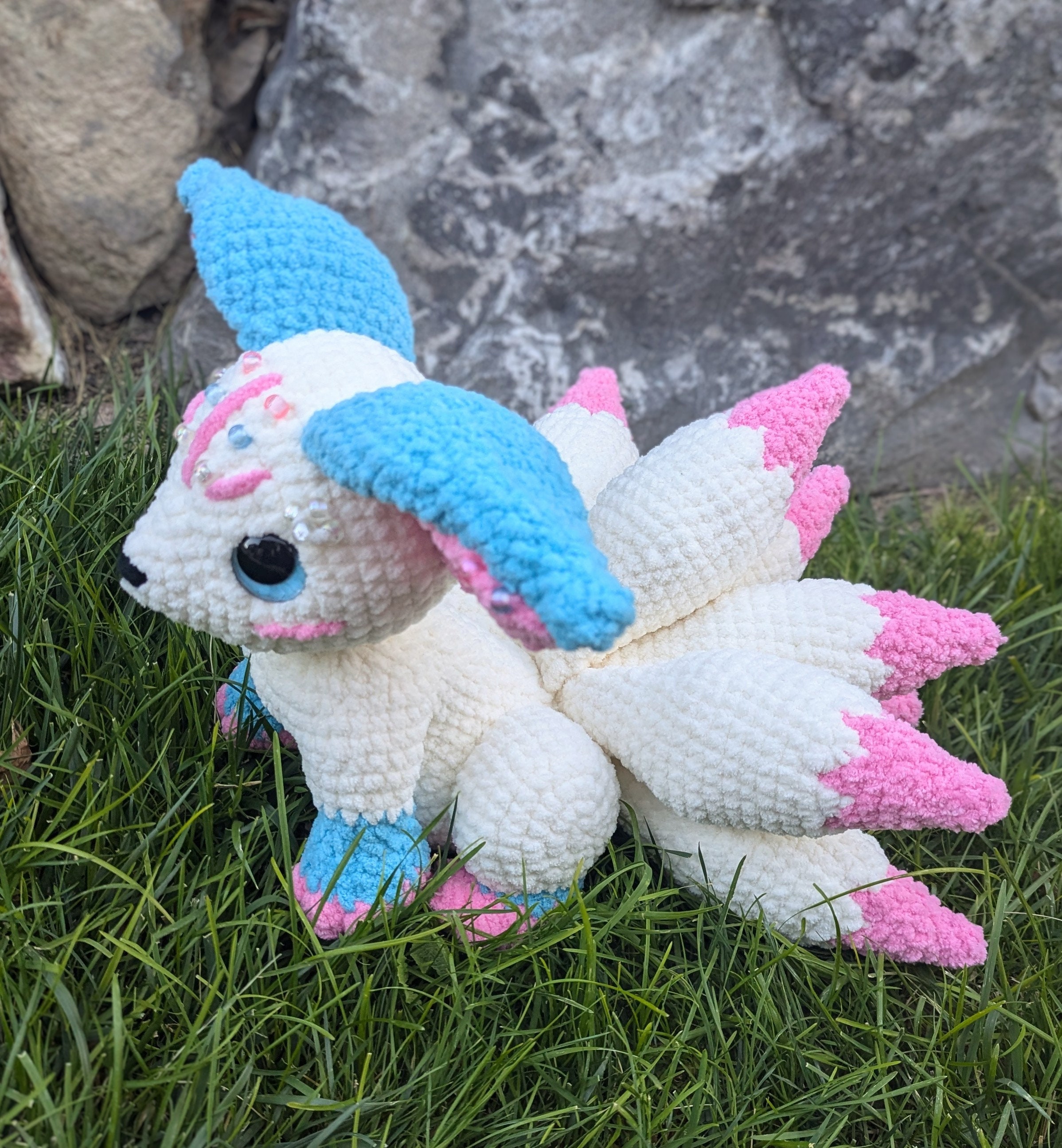 Mimi the Gumiho Crochet Pattern, Nine Tailed Fox Amigurumi, Kitsune ...