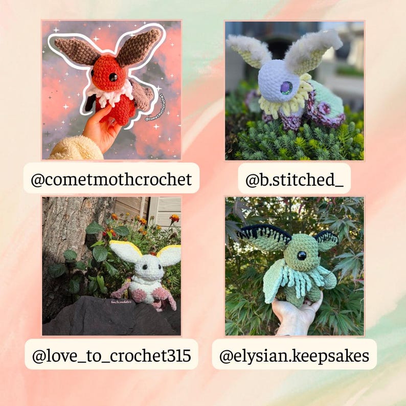 Motthew the Poodle Moth Crochet Pattern PDF, Digital Download, Plush ...