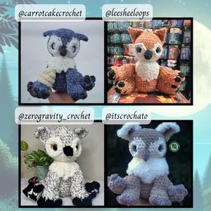 Owlbert the Owl Bear Cub Crochet Pattern, PDF Pattern Digital Download ...