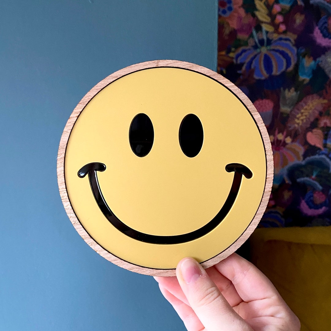 Smiley Face Sign | Smile Face Decor | Teen Bedroom Decor | Colourful ...
