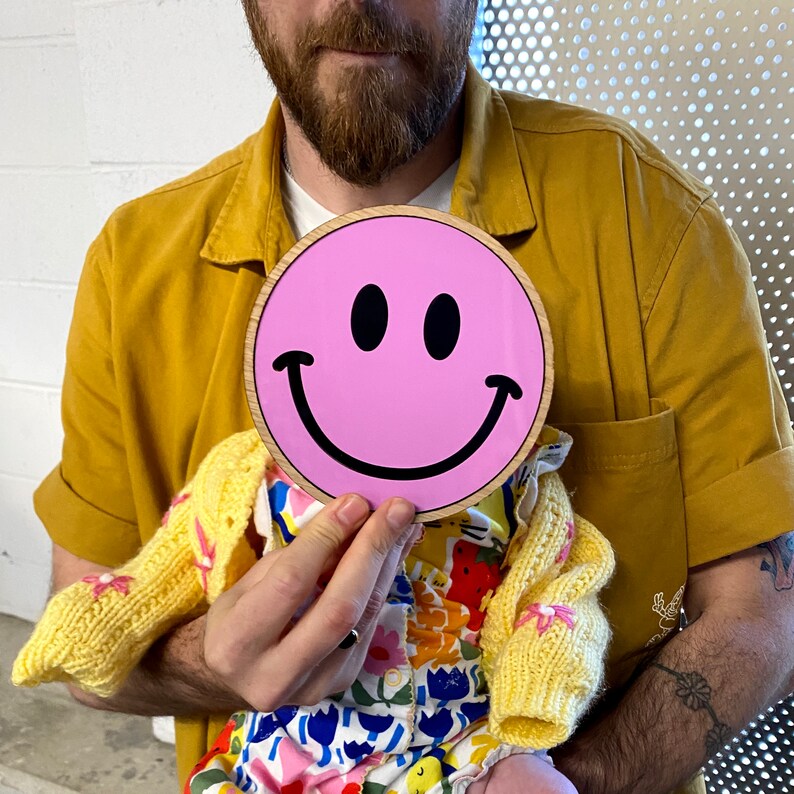 Happy Face Sign | Smile Face Decor | Teen Bedroom Decor | Colourful ...