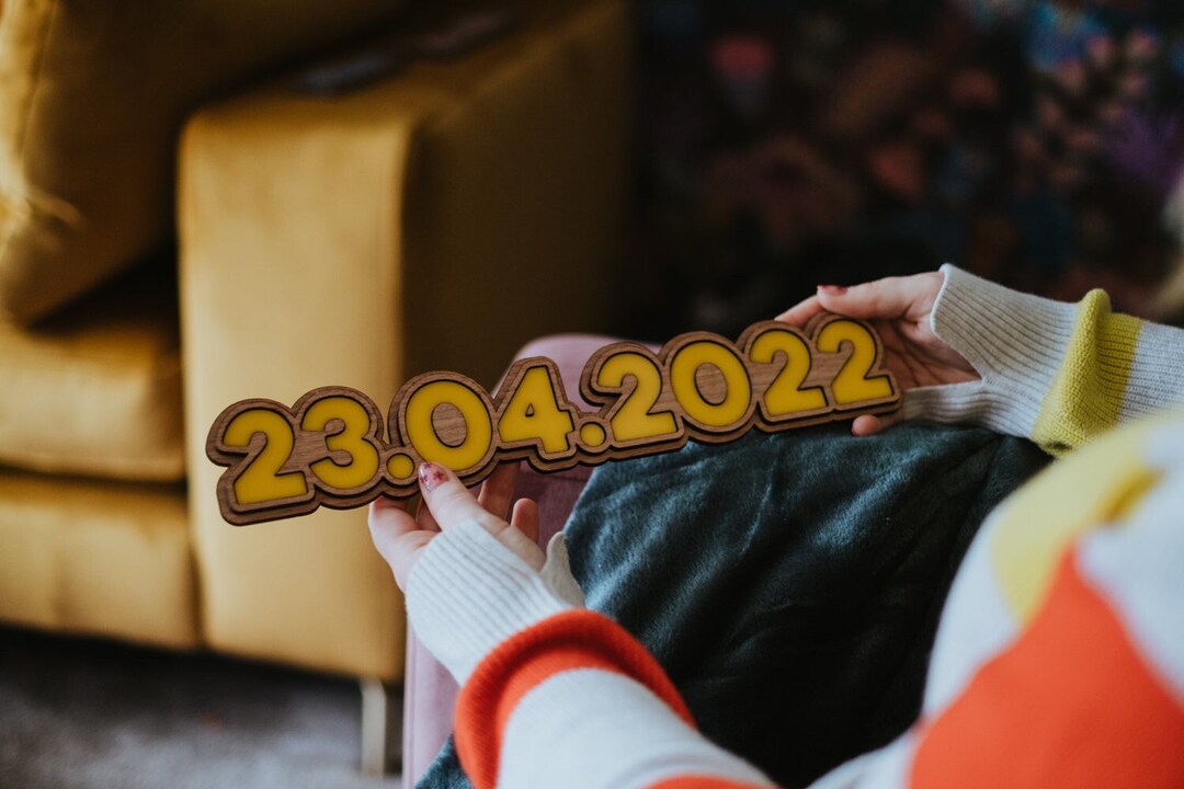 Wooden Date Sign | Special Date Gift Perfect for Engagements ...