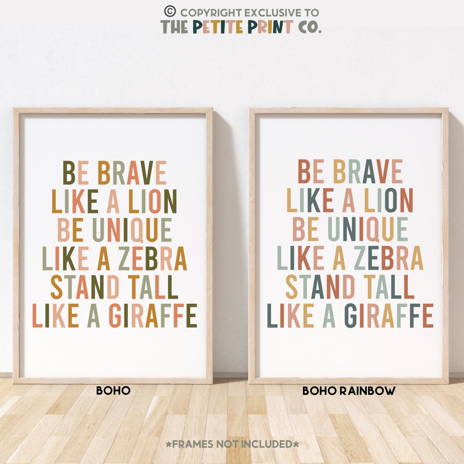 Be Brave Like A Lion Print Safari Nursery Print, Safari Bedroom Print ...