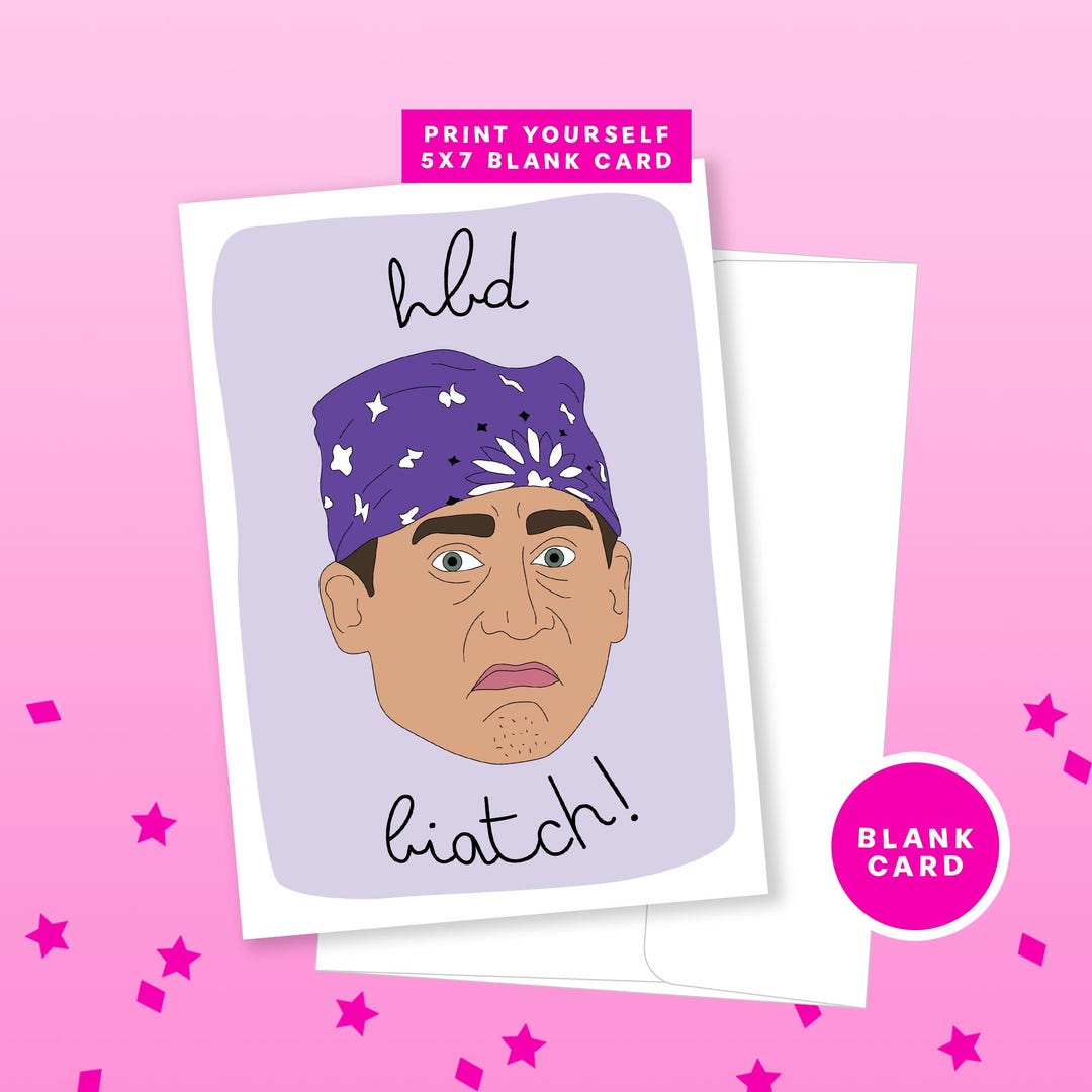 The Office Prison Mike Digital Download Birthday Card | Printable DIY ...