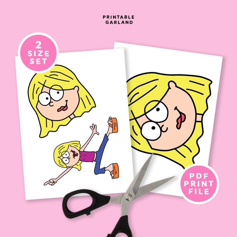 Cartoon Lizzie Mcguire Digital Download Garland / Printable - Etsy